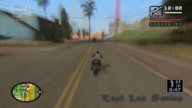 GTA San Andreas - Walkthrough - Street Race - City Circuit (HD)
