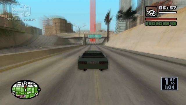 GTA San Andreas - Walkthrough - Street Race - Freeway (HD)