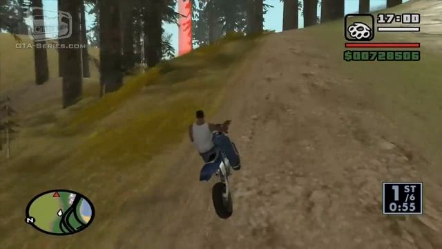 GTA San Andreas - Walkthrough - Street Race - Dirtbike Danger (HD)