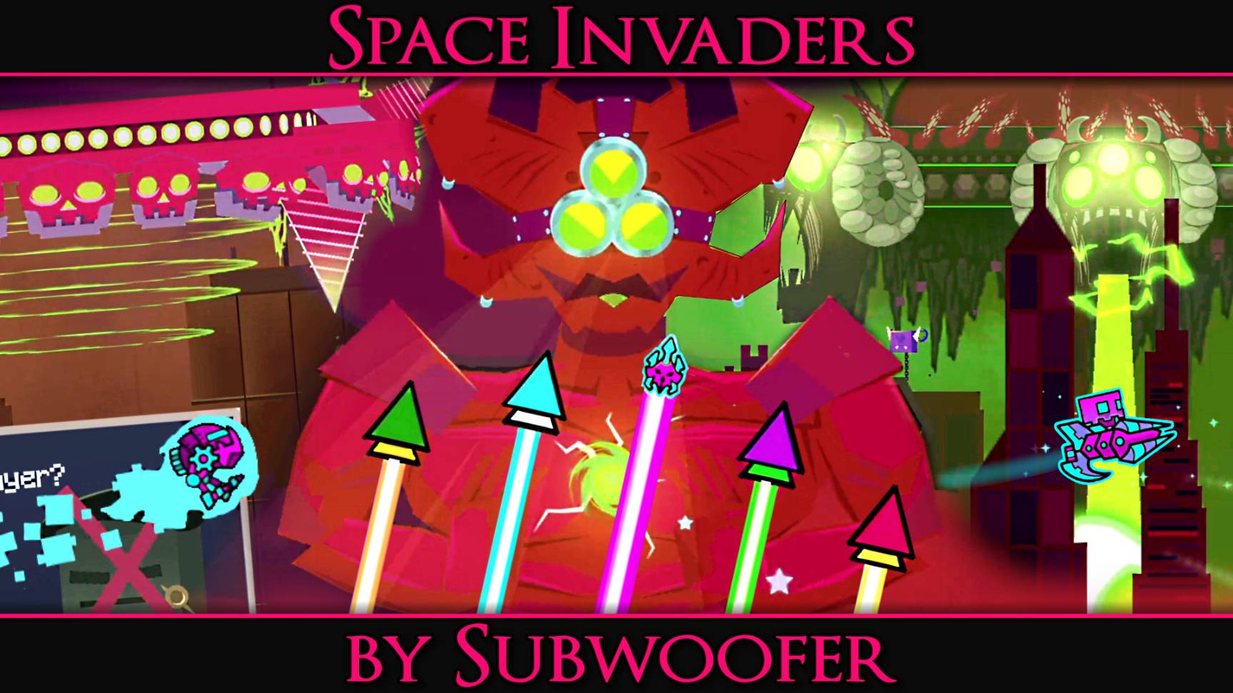 Уровень с уровнями внутри! | Space Invaders by Subwoofer (3 Coins) | Event XXL-Demon Level