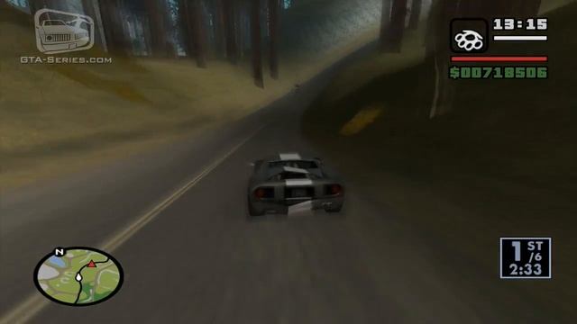 GTA San Andreas - Walkthrough - Street Race - Country Endurance (HD)