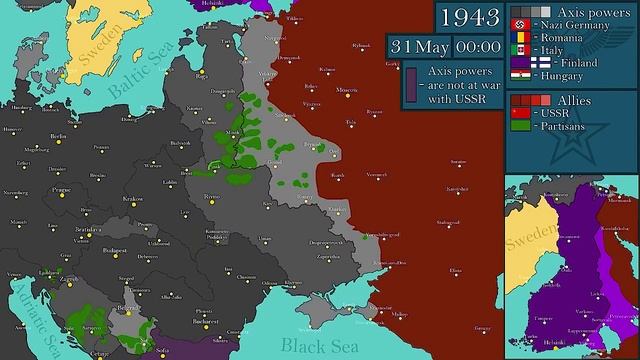 Как менялся фронт в 1941-1945 годах