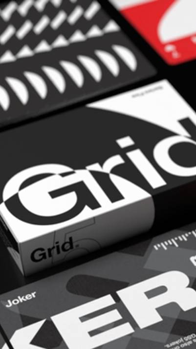 Игральные карты Grid Series Five Typographic Типография