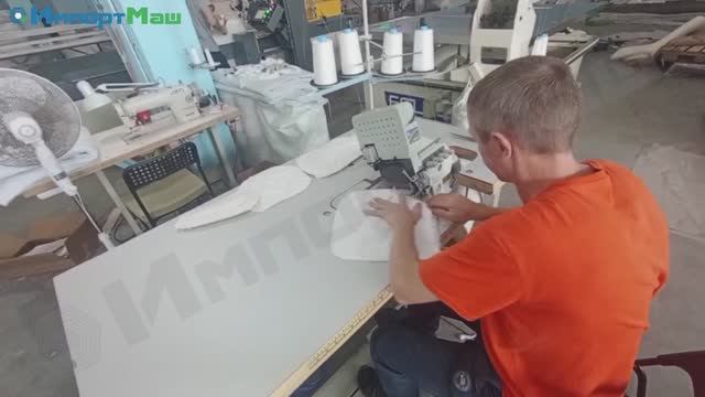Установка оверлока для тяжелых материалов FG-PS-008 в г. Омск "ТРЕСТФОМ" (15.08.2025)
