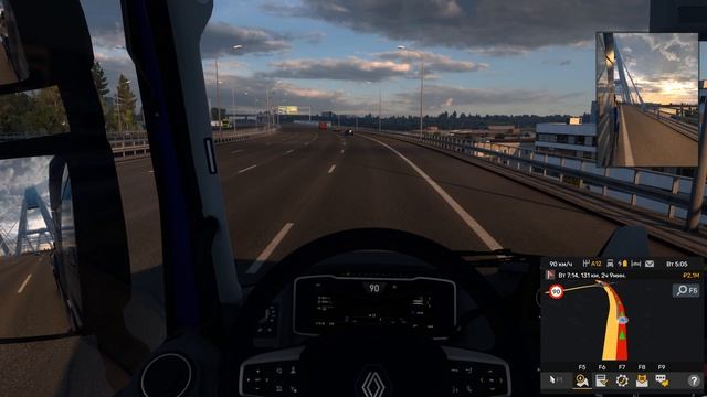 Euro Truck Simulator 2.Рейс СПБ-Луга, на электрическом грузовике .# 5