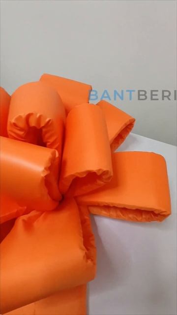 Оранжевый бант 80 см.