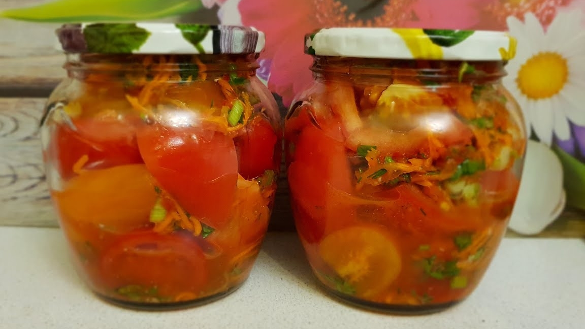 РЕЦЕПТ ПРОСТО НАХОДКА!!! ЧТО МОЖЕТ БЫТЬ ВКУСНЕЕ ПОМИДОР ПО- КОРЕЙСКИ НА ЗИМУ!!!