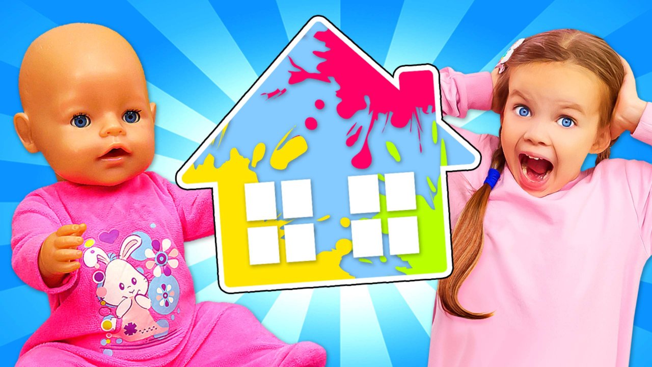 Домик для куклы БЕБИ БОН Лины!  Игры раскраски для девочек