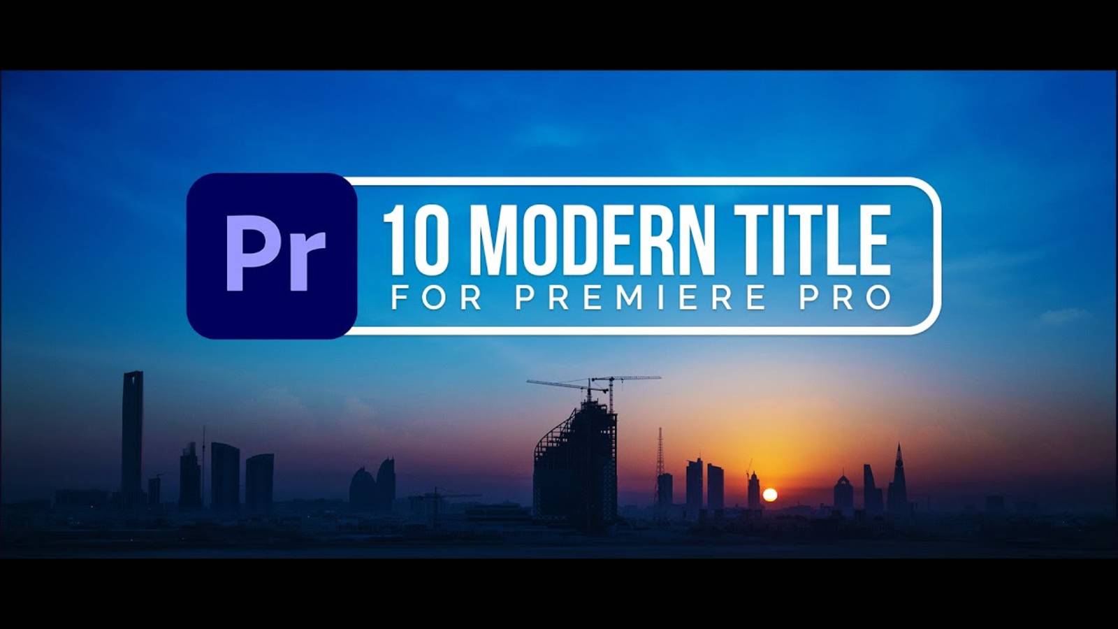 Бесплатный набор из 10 современных шаблонов анимации заголовков для Premiere Pro ｜ MOGRT