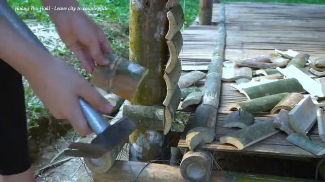 120 Day Building 2-Story Bamboo House. Start To Finish - Leave The Noisy City. Hoang Thu Hoai