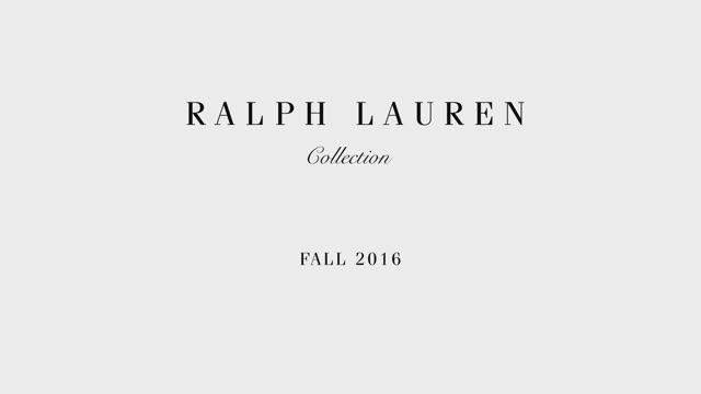 Показ коллекции Ralph Lauren осень-зима 2016