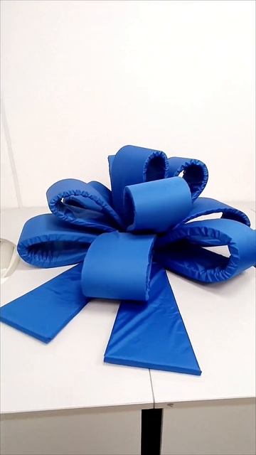 Подарочная подача авто — синий бант 100 см на магните!