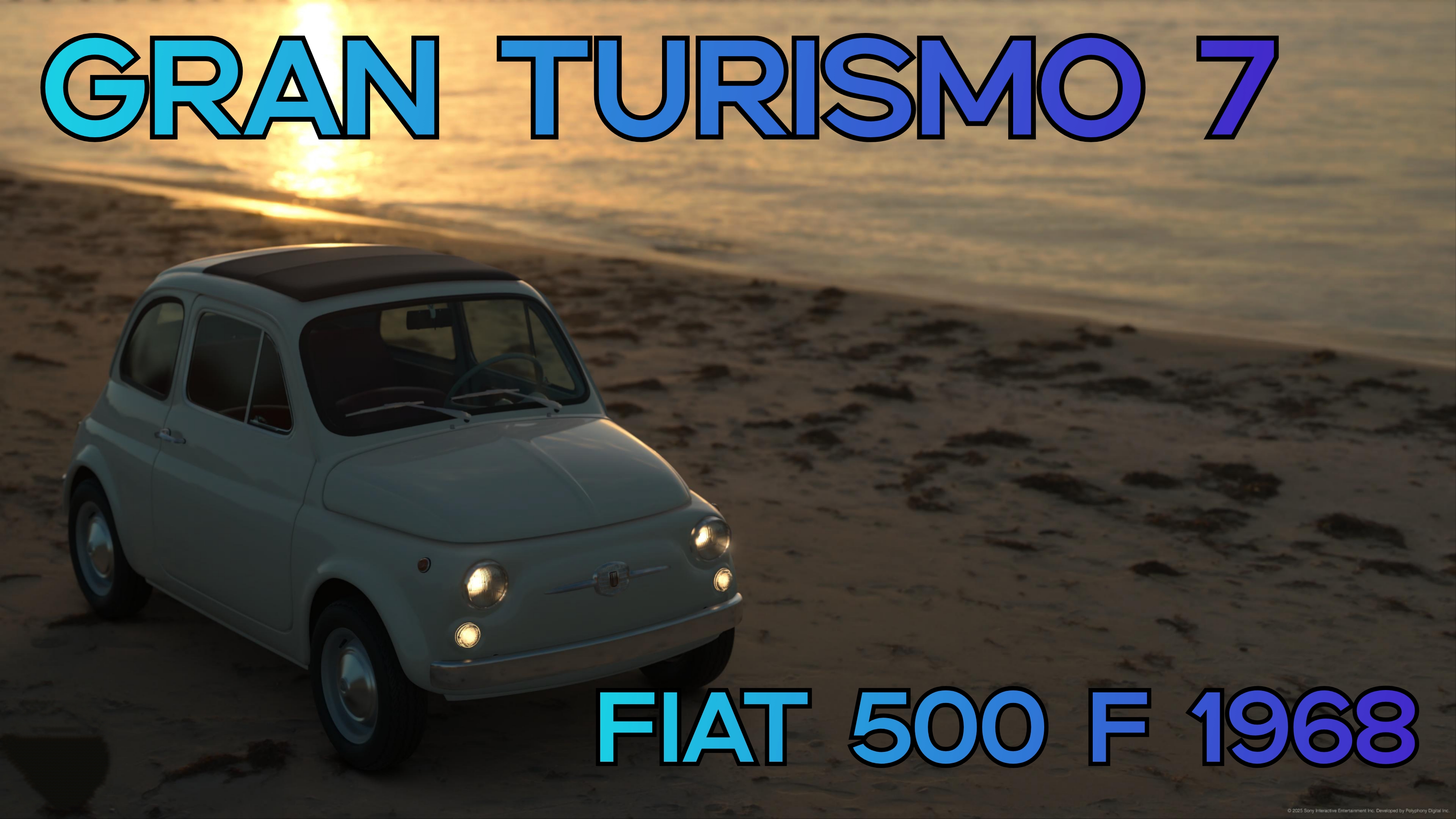 Fiat 500 F 1968. Gran Turismo 7.