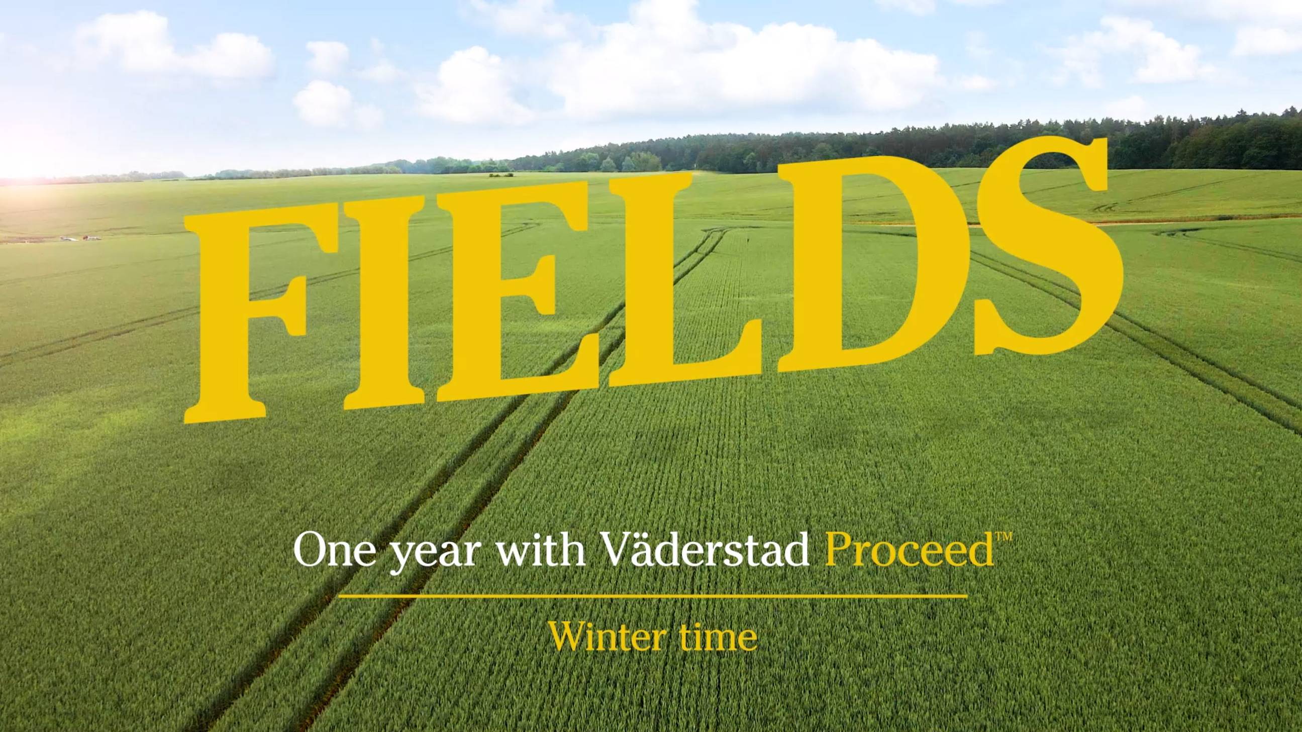 В полях. Один год с Väderstad Proceed: зимнее время