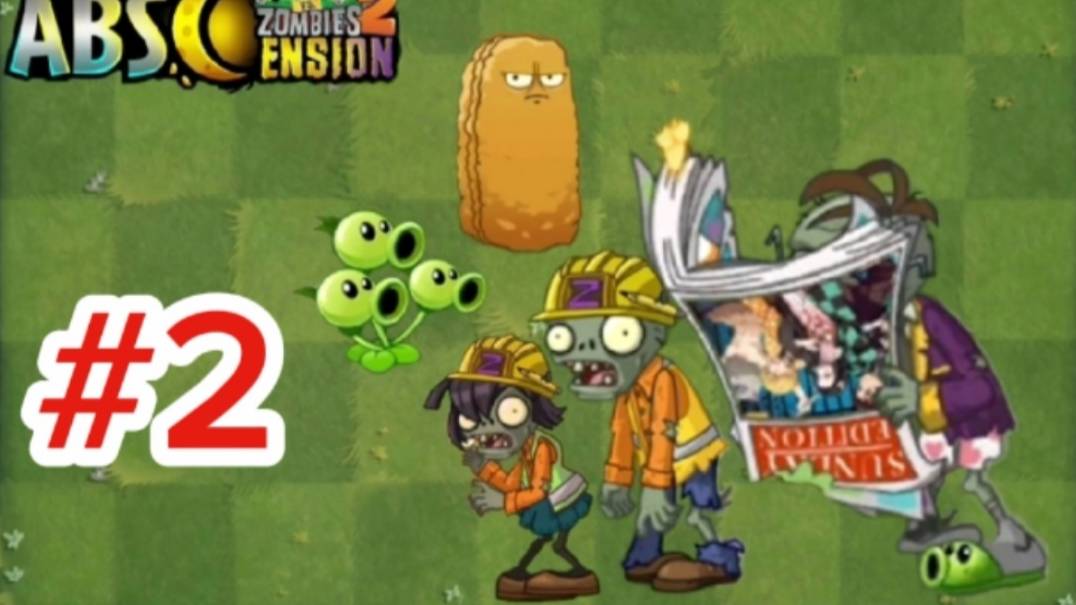 Бригада строителей и новый зомби с журналом! Plants vs zombies 2 Abscention #2