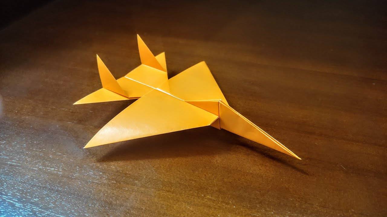 Истребитель F15 Оригами | Простой способ сложить Самолётик | Подробное руководство