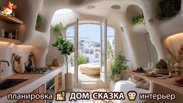 Сказочный дом мечты – 3D идея для вдохновения с планировкой и интерьером 🏡🏚️🏠 вариант (311)