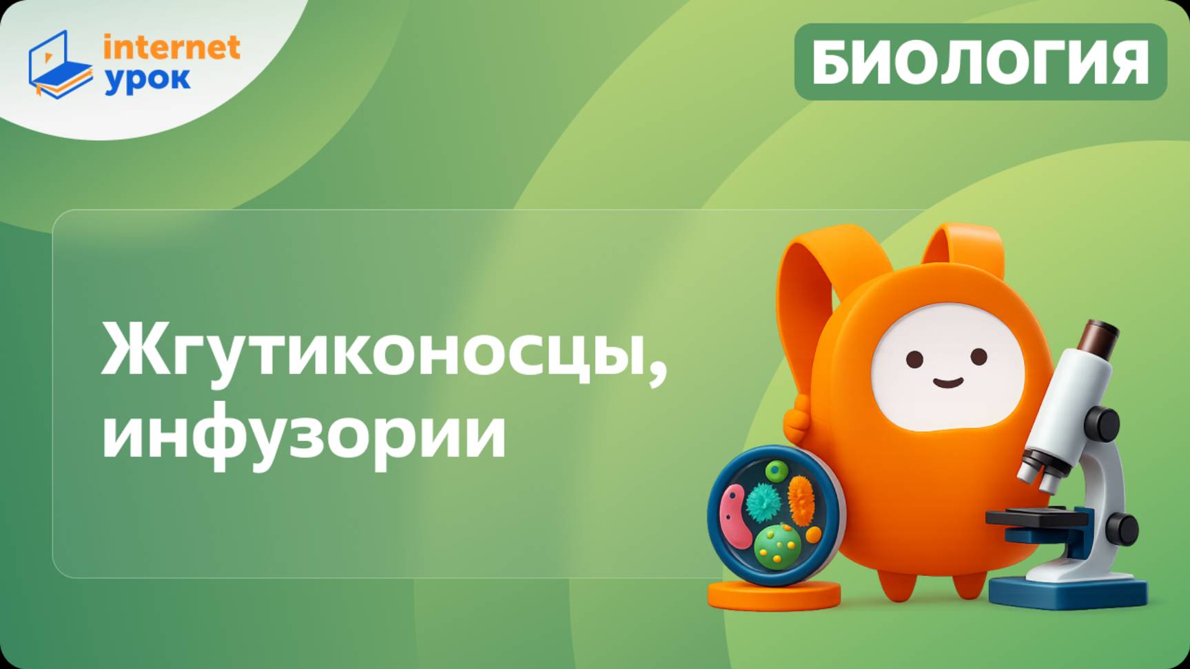 Жгутиконосцы, инфузории. Видеоурок по биологии 7 класс