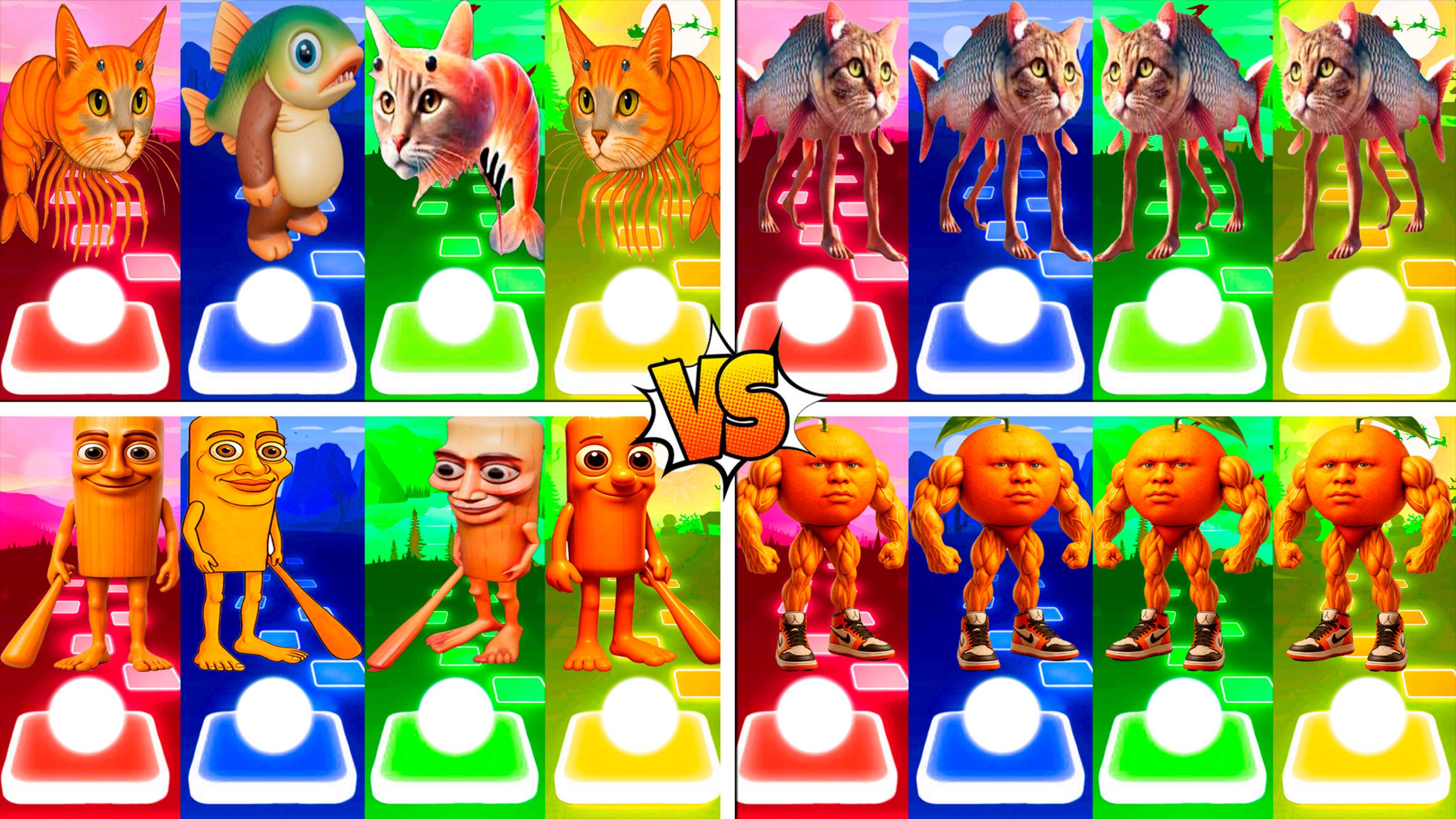 МЕГАМИКС ТРИПИ ТРОПИ 🆚 ТУН ТУН ТУН САХУР 🆚 ДРУГИЕ БРЕЙНРОТ МЕМЫ | Tiles Hop №141-144