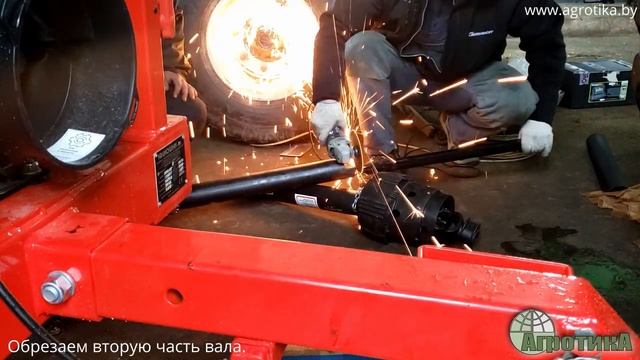 Работы с карданом в опрыскивателе Krukowiak Tajfun