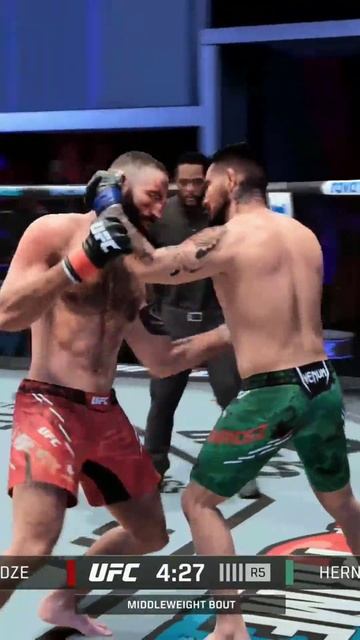 Долидзе нокаутирует Эрнандеса в UFC 5 #shorts #романдолидзе #энтониэрнандес #ufc #ufc5