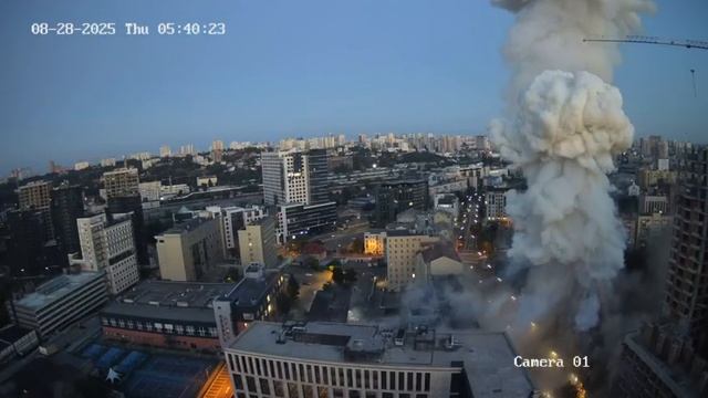 Ракетный удар по городу Киев.