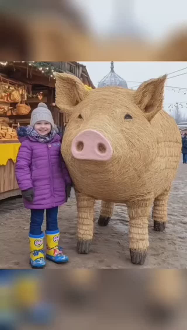 俄羅斯稻草雕塑