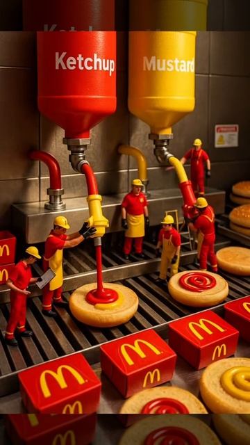 Мини человеки в Макдональдсе