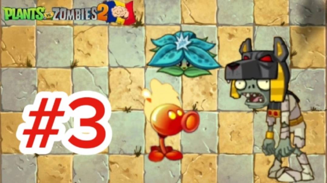 Мини-босс Египта! Plants vs zombies 2 Romania #3