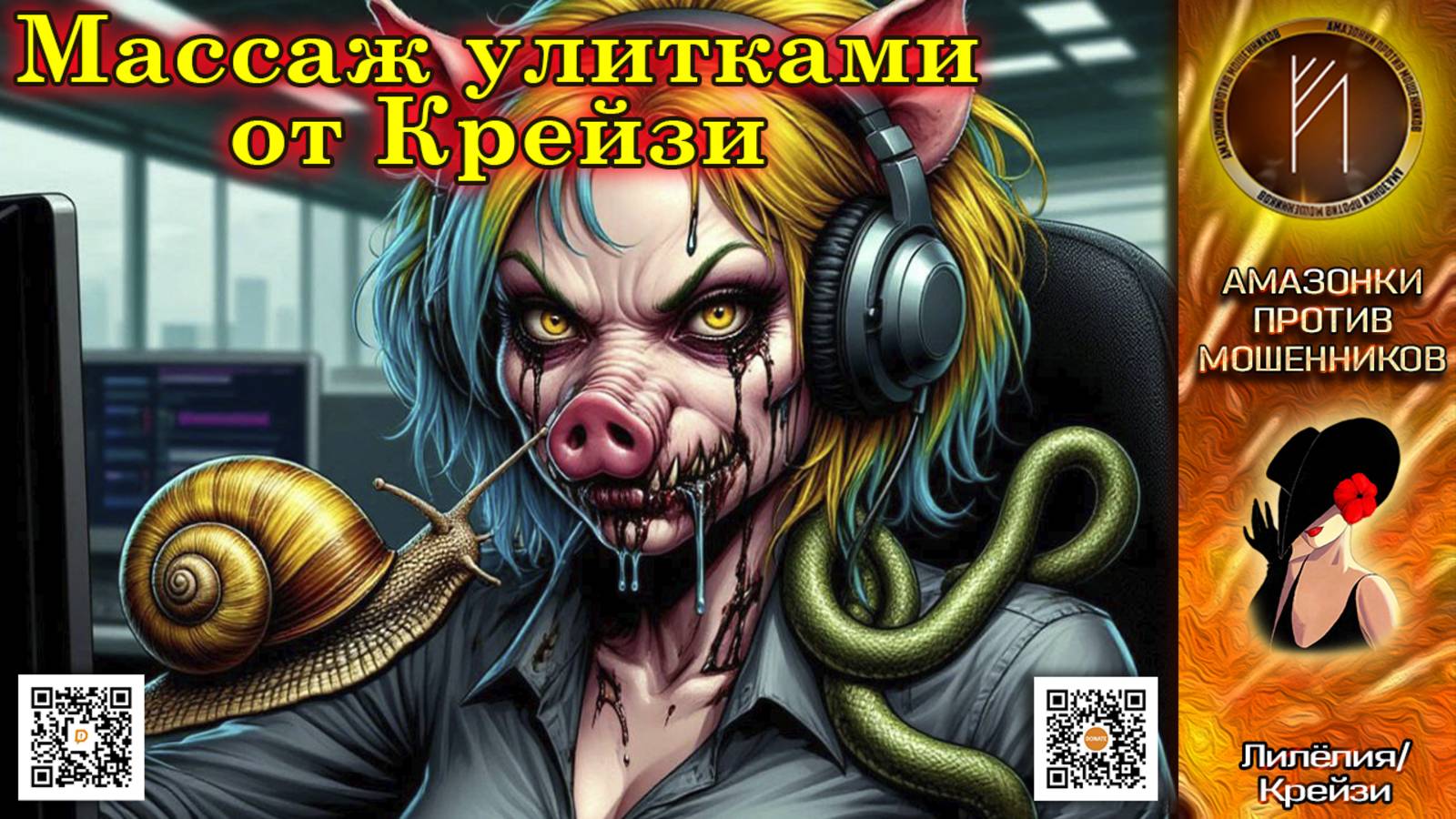 ЛИЛЁЛИЯ. Чепцы и массаж улитками от Крейзи. Телефонное мошенничество