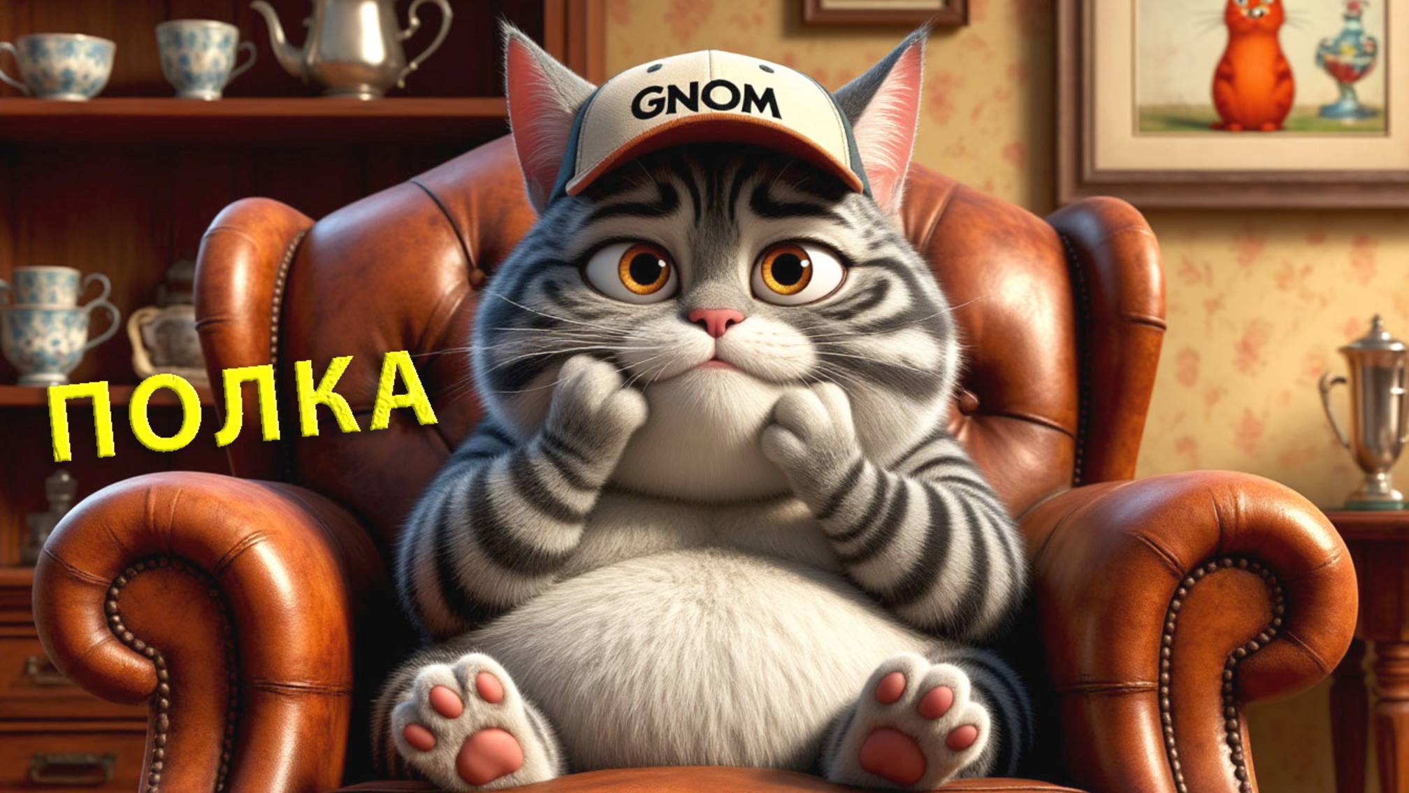 Кот Гном: "На моей территории все должно быть по-моему!."