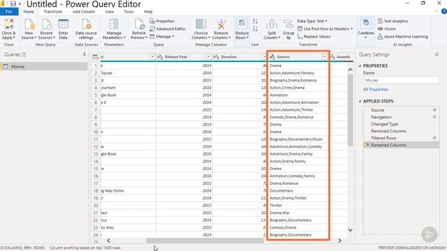 2.09. Preparing Data for Power BI - Duplicating a Query