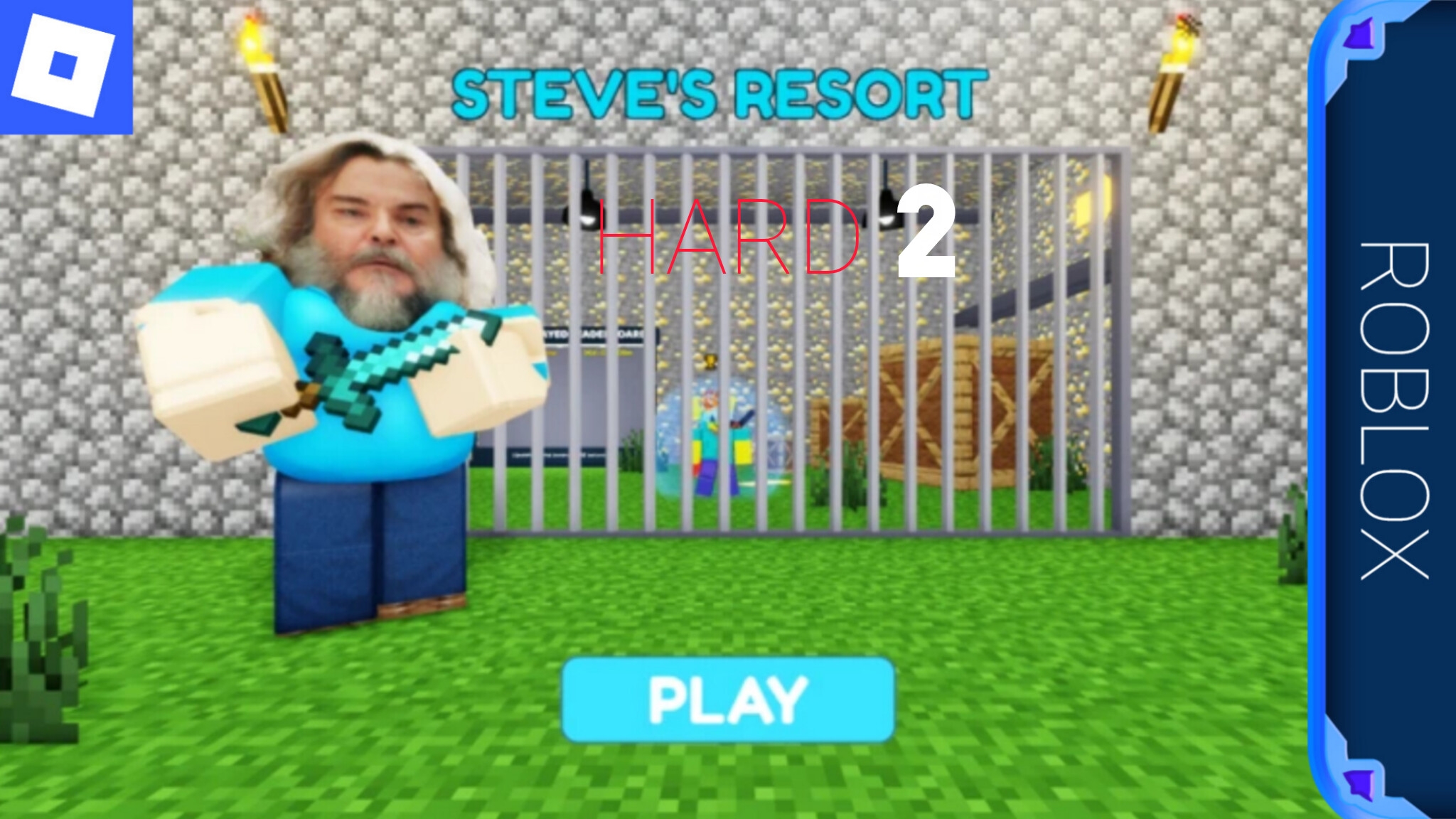 Gameplay of ТЮРЬМА СТИВА! (Обби) (сложность : трудно) часть 2