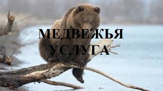 МЕДВЕЖЬЯ УСЛУГА видео (из серии "ПРОДАЖИ И ПРОДАЖНЫЕ ЛЮДИ")