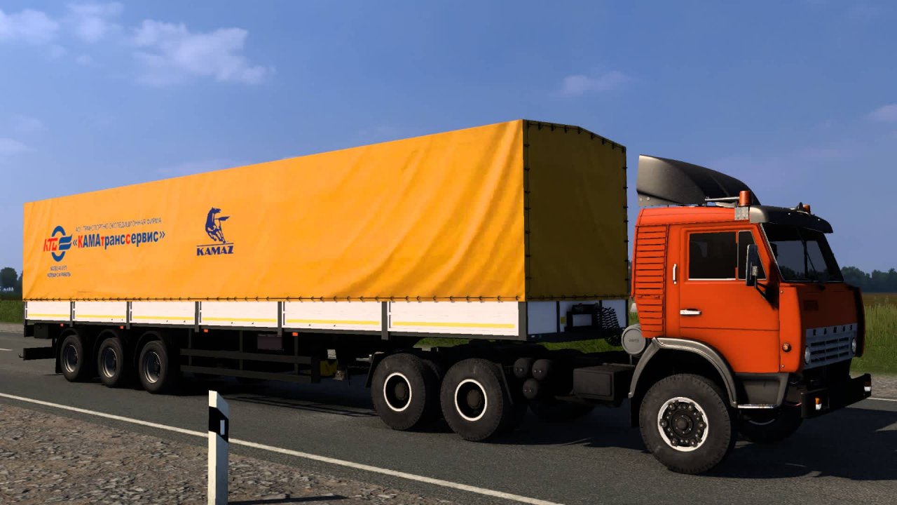 372 / ETS 2 1.55 / КАМАЗ 5410 / Русская сборка.