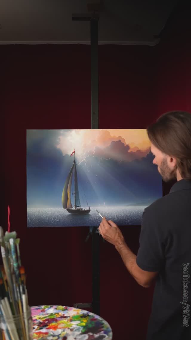 ЛЕТНИЙ БРИЗ картина #art #painting #drawing #shorts 👍