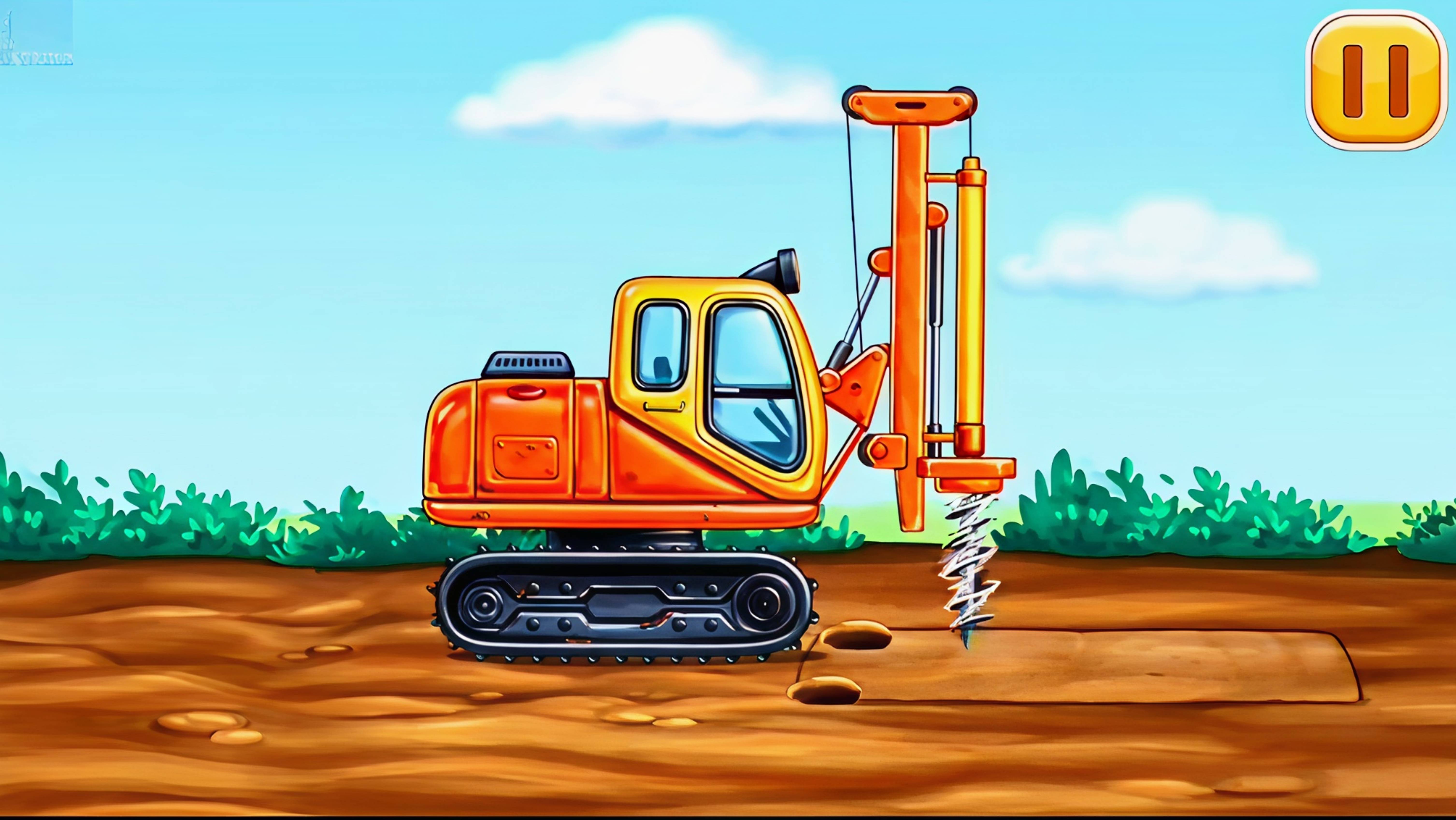 Мультик📺 "Буровая машина" - Строим дом🏡