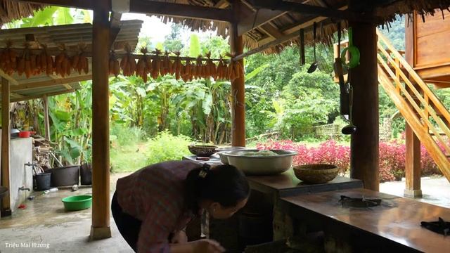 Harvesting Gourds and How to Make Simple and Delicious Gourd Salad...Trieu Mai Huong