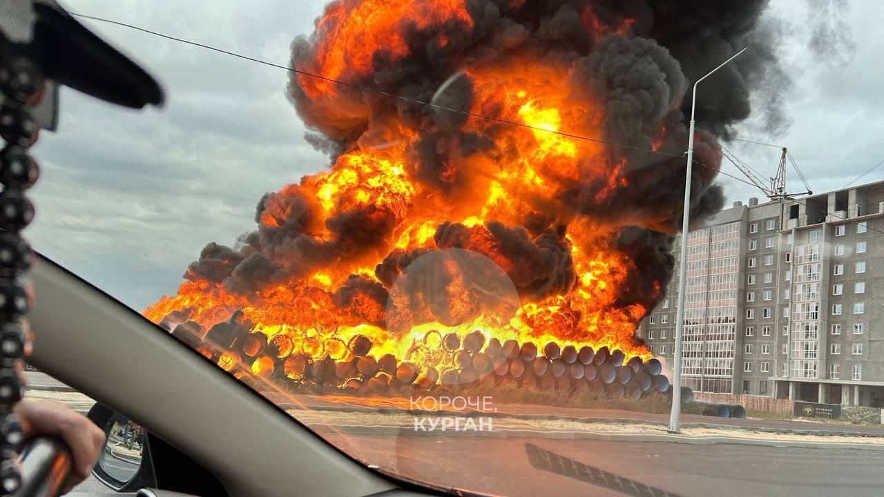 ПОЖАР В ЗАОЗЕРНОМ