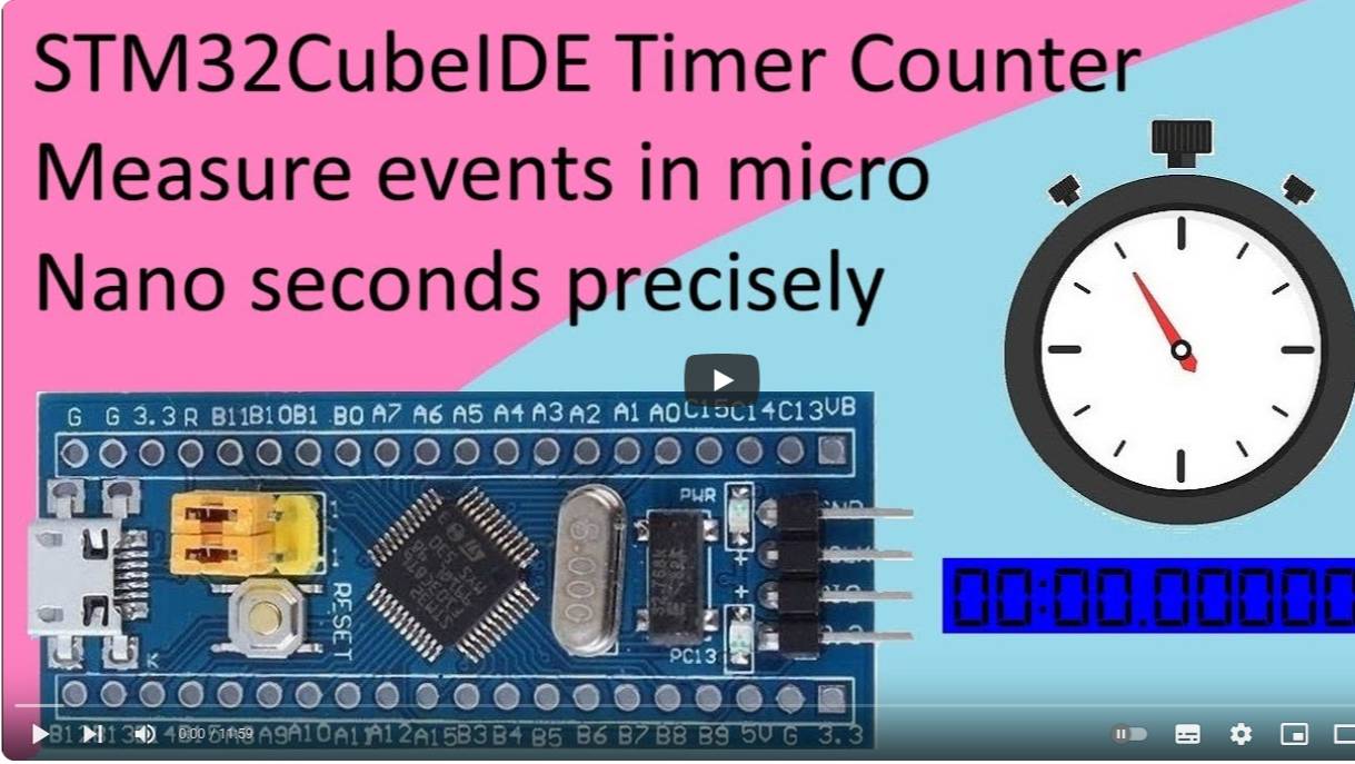 136. STM32CubeIDE Timer Counter with STM32 F103C8T6