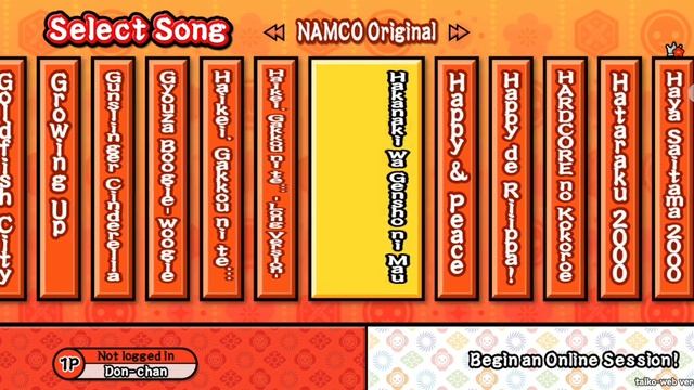 Снова играю taiko no Tatsujin онлайн в браузере.