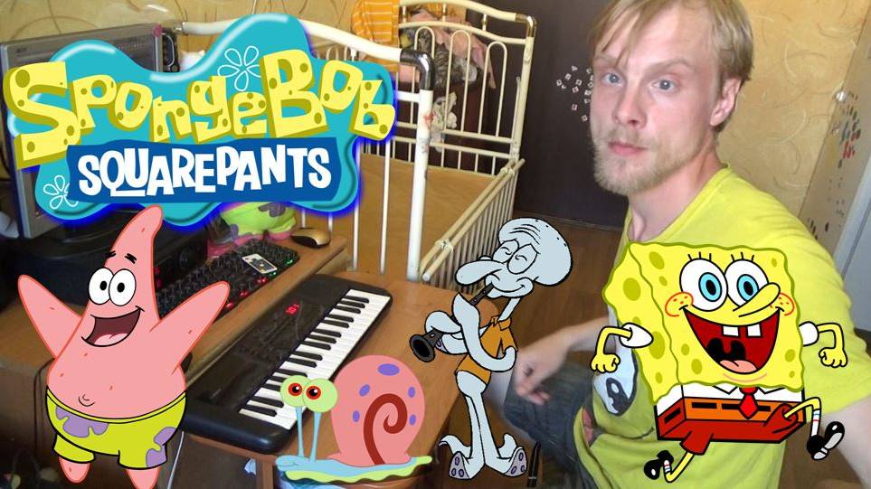 губка боб на фортепиано. Sponge Bob на фортепиано