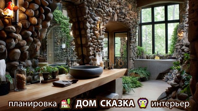 Сказочный дом мечты – 3D идея для вдохновения с планировкой и интерьером 🏡🏚️🏠 вариант (318)