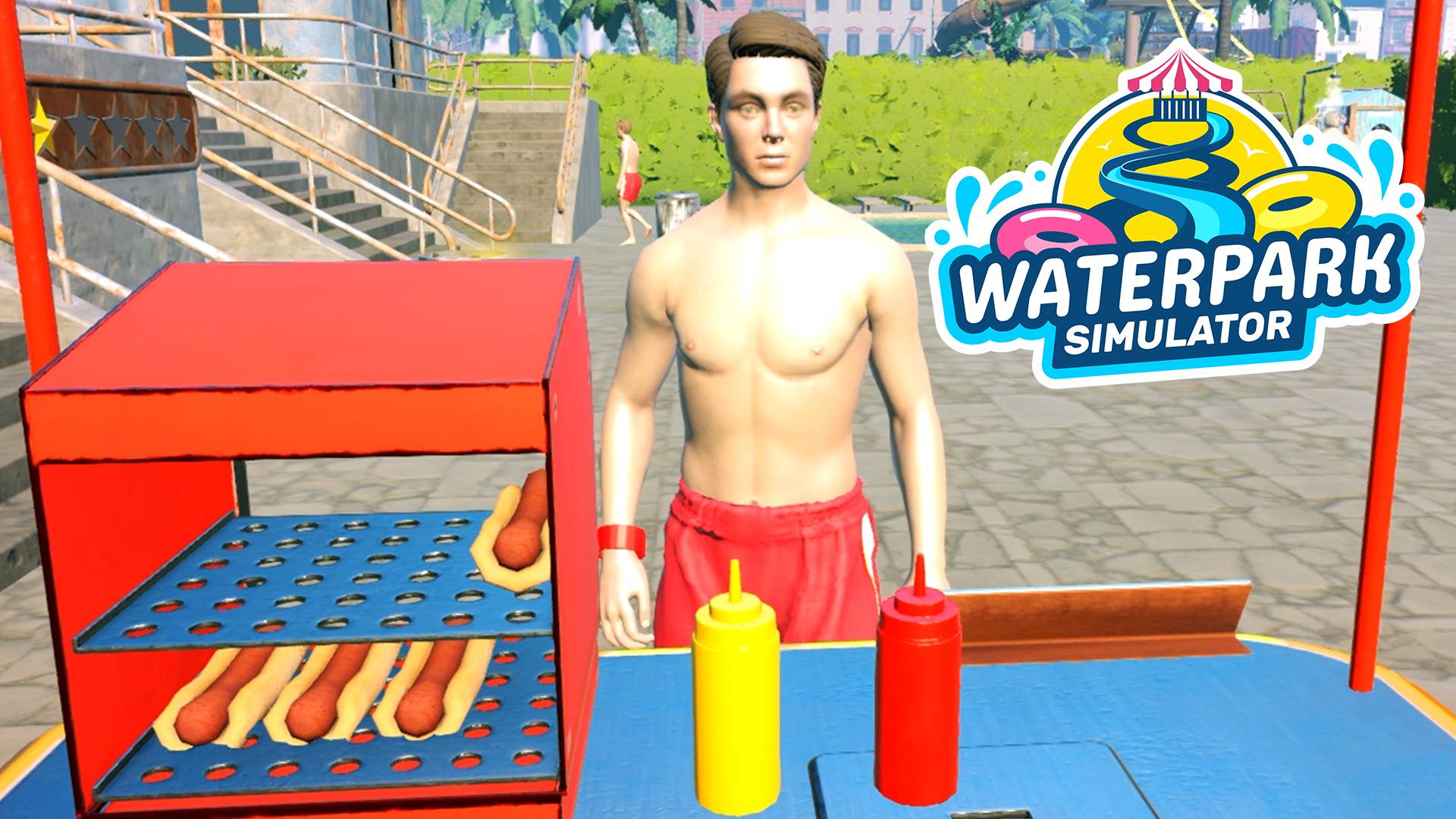 Хот-доги с Кассиром - Waterpark Simulator | 2 Прохождение