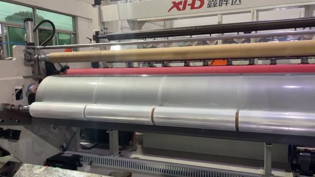 Линия производства стрейч-пленки XHD-80/65/120/65-2400 -тестовый запуск перед отправкой с завода #2