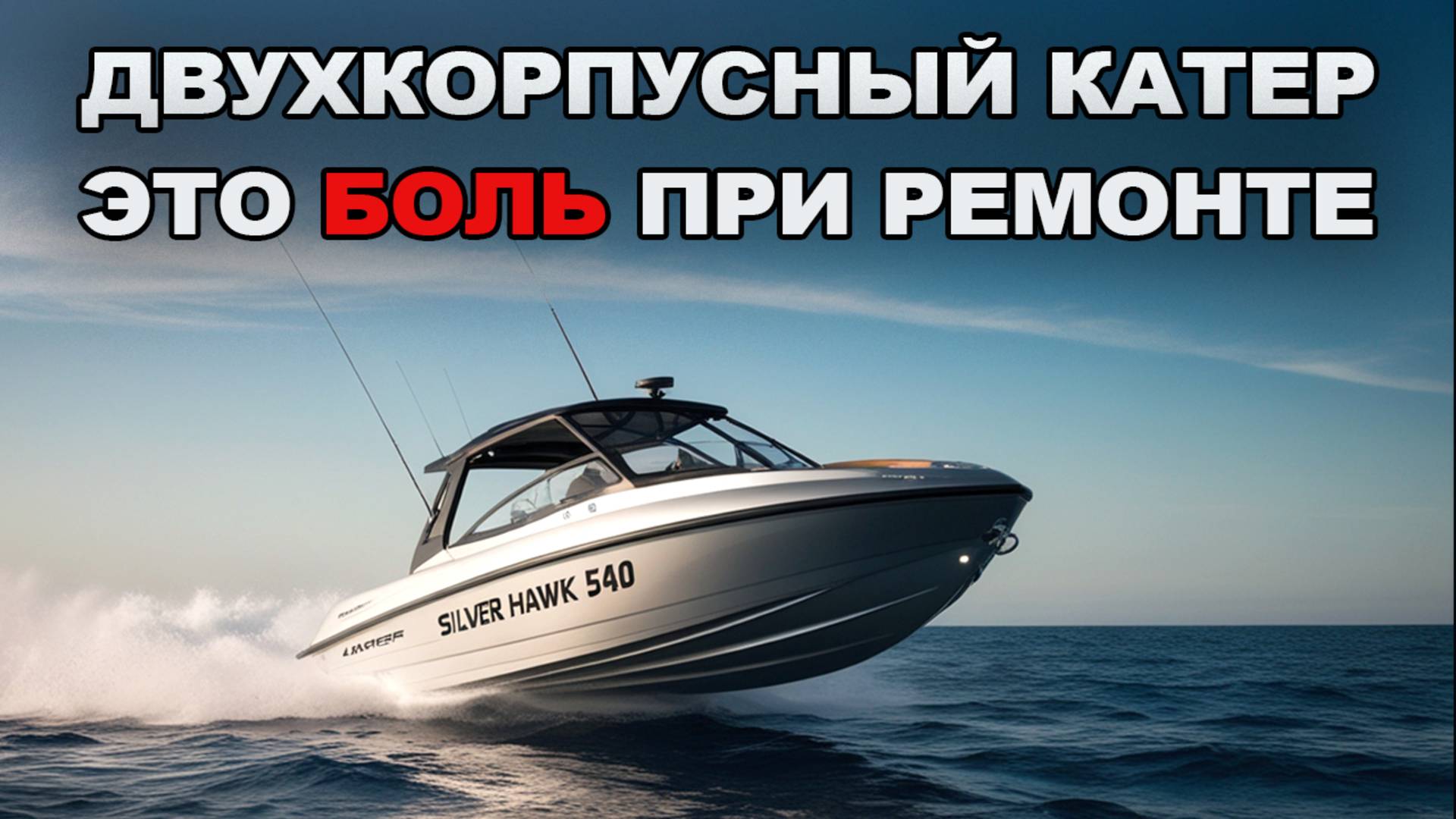 Двухкорпусный катер