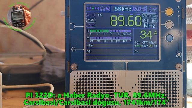 26.07.2025 09:13UTC, [Es], a Haber Radyo, Турция, 89.6МГц, 1741км