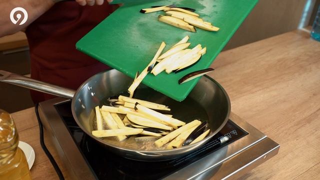 Ужин | Эскалоп с баклажаном, томатами и перцем