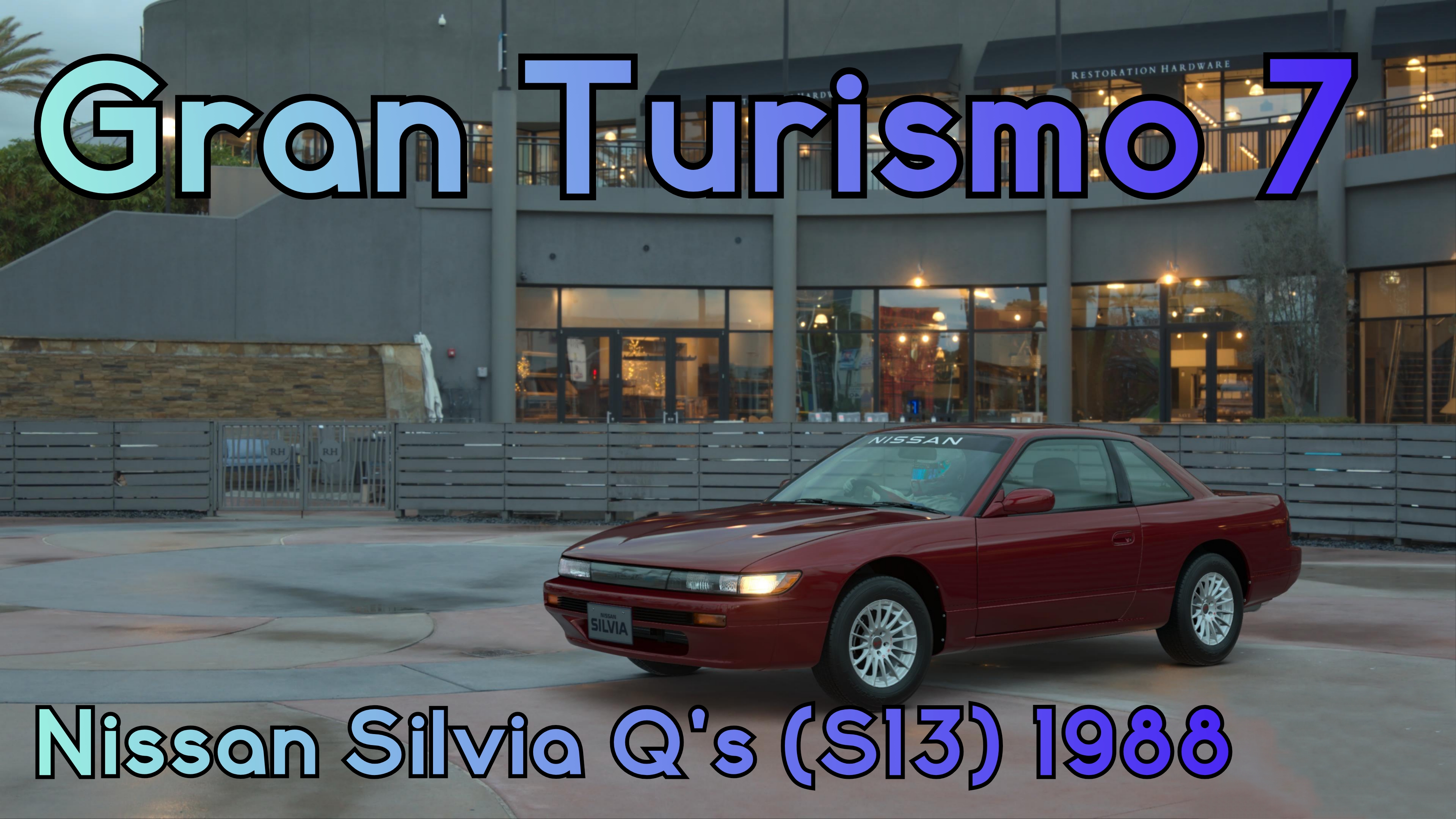 Nissan Silvia Q's (S13) 1988. Игра Gran Turismo 7.