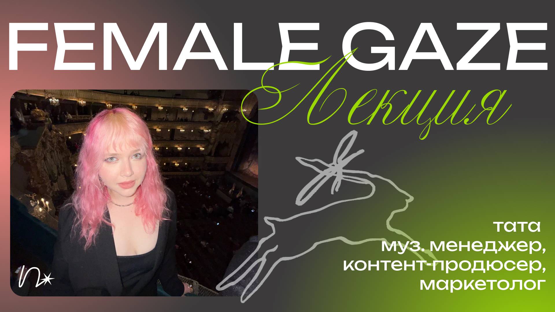пиратские трюки в промо: лекторий «проблеск»: female gaze — Тата